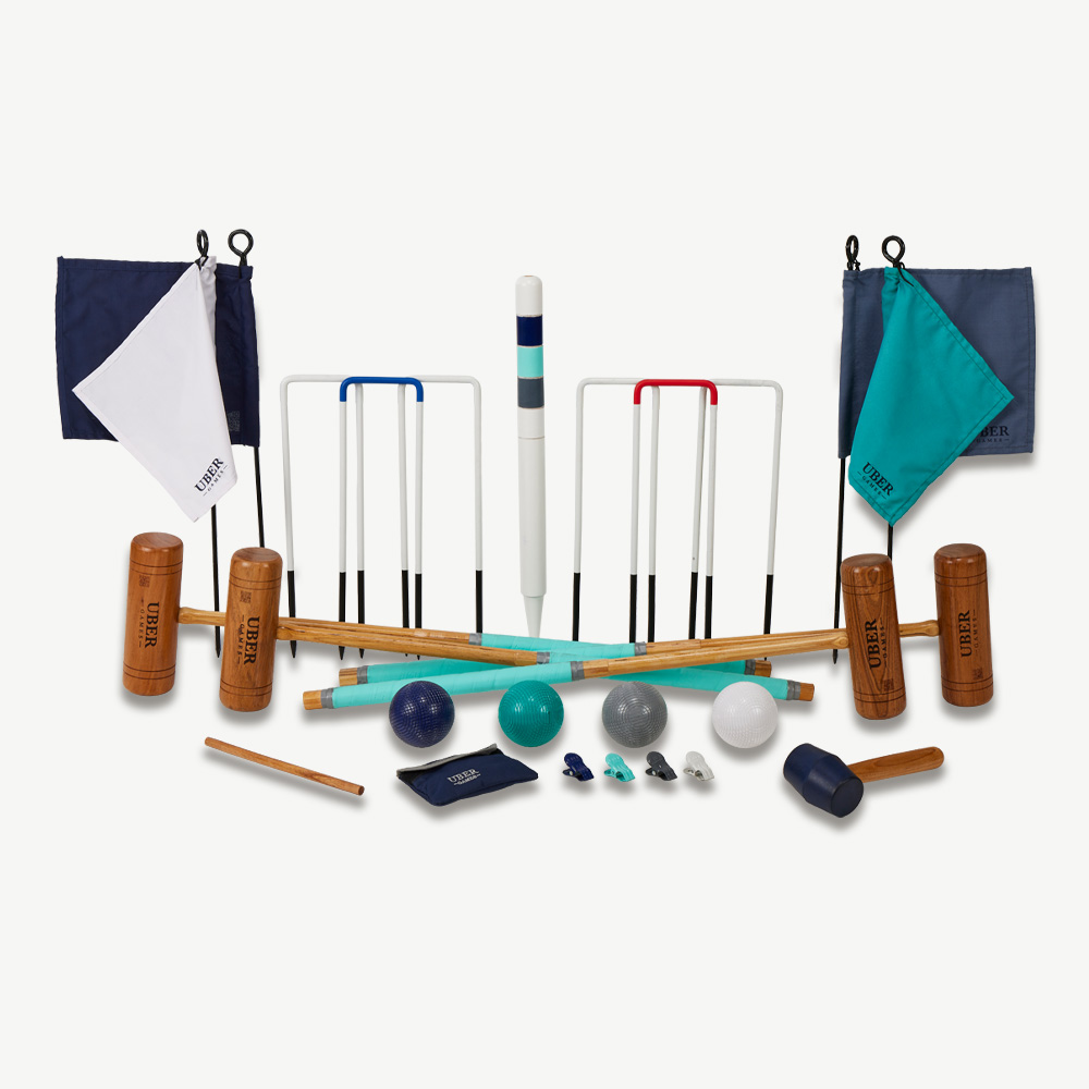 Profi Croquet Set - 4 Spieler - Hartholz - England Design - Exclusives
